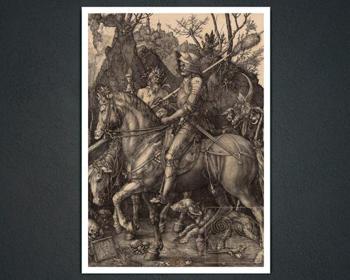 Albrecht Dürer Knight Death & The Devil 1513 Fine Art Print – Mabon Gallery