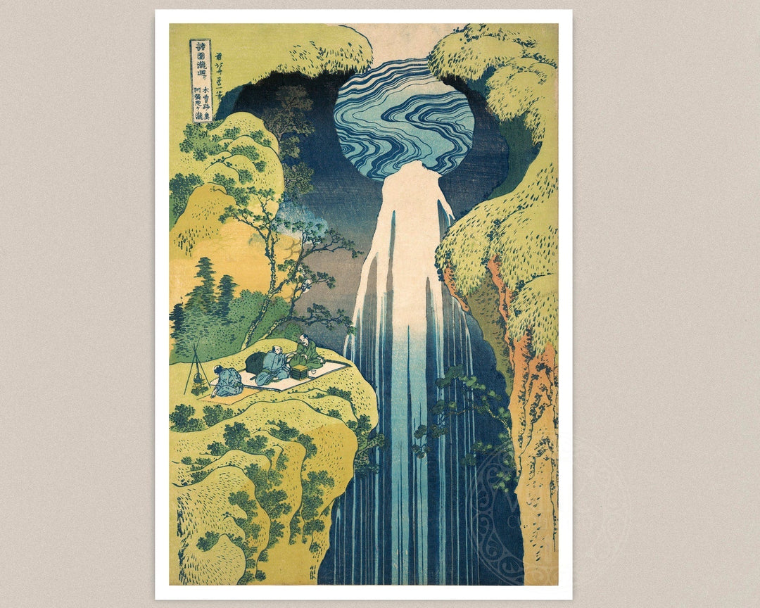 Katsushika Hokusai The Amida Falls - Fine Art Print – Mabon Gallery