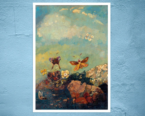 Odilon Redon Butterflies 1910 - Fine Art Print – Mabon Gallery