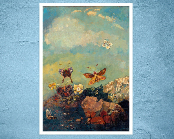 Odilon Redon Butterflies 1910 - Fine Art Print – Mabon Gallery